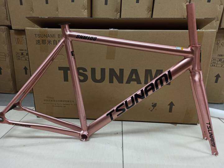 Tsunami SNM100 Track Frame Set (Limited Edition Rose Gold) | Lazada PH
