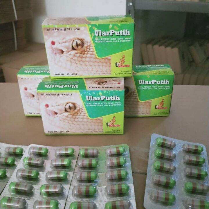 KAPSUL ULAR PUTIH 100% ASLI ORIGINAL OBAT ULAR PUTIH ATASI PEGEL LINU ...