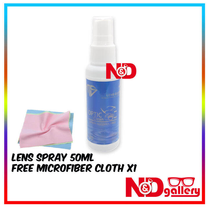Optic Clean Lens Spray cleaner 50ml alcohol free for cleanning eyewear ...