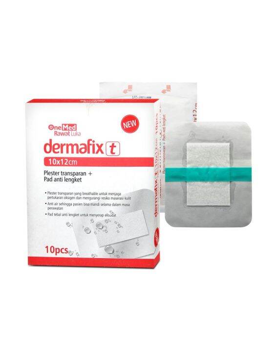 Dermafix T Plester Luka Transparan Anti Air 10x12 cm- 1Lembar | Lazada ...