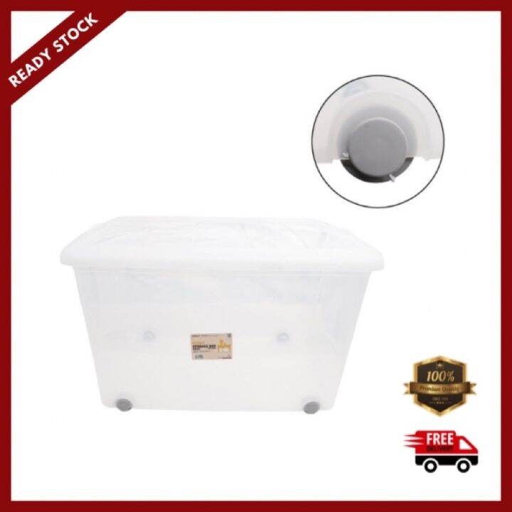 🔥READY STOCK🔥FELTON Iconic Storage Box with Wheels (56L) | Lazada