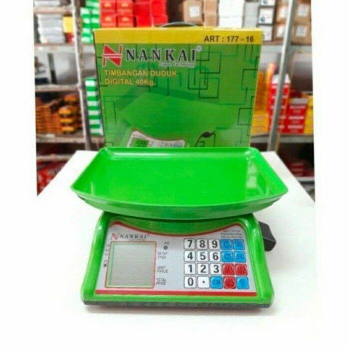 40KG Dual Display LCD NANKAI Digital Hanging Scale Timbangan Digital 40 ...