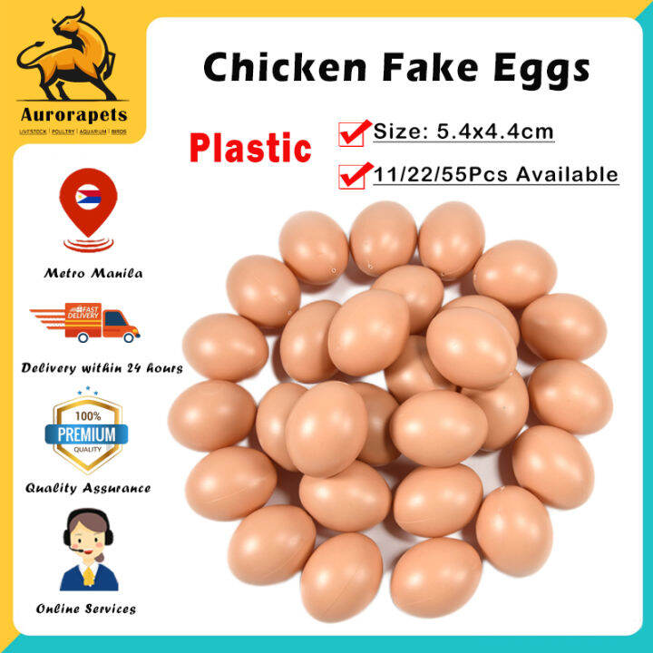11Pcs Artificial Dummy Egg Simulation Chicken Eggs Plastic Fake Eggs ...