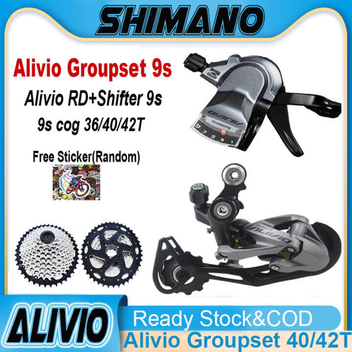 Shimano M4000 Alivio RD 9 speed shifter Rear Derailleur Groupset VG ...