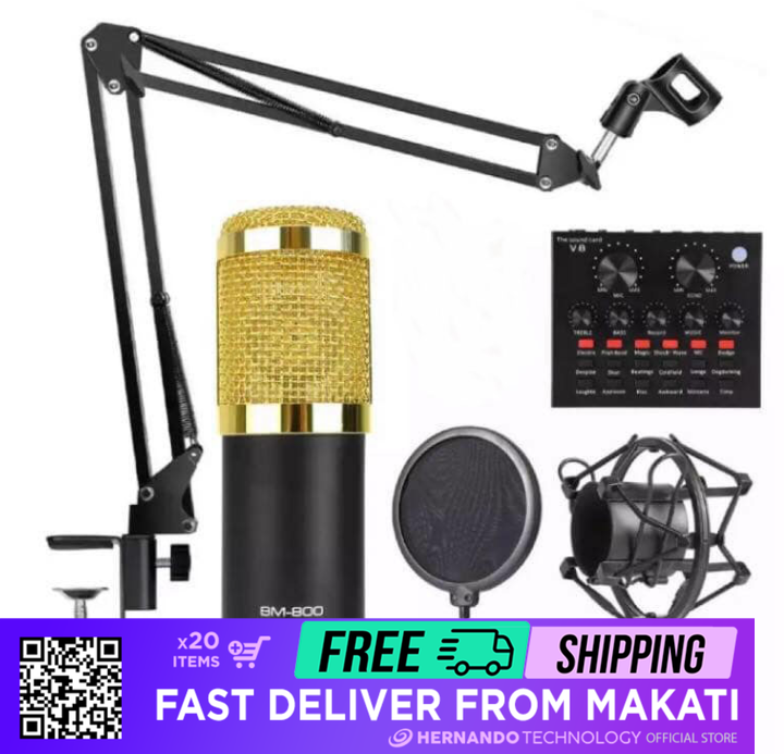 Professional BM800 Complete Set with Live Soundcard (V8 Soundcard ...