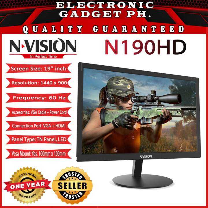 Nvision 20” N200HD / 19" N190HD LED MONITOR HDMI-VGA - BRAND NEW ...