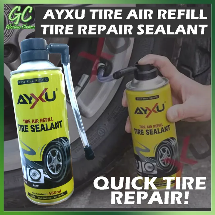 Ayxu Tire Air Refill Tire Inflator Sealant Fast Flat Tire Repair 450ml ...