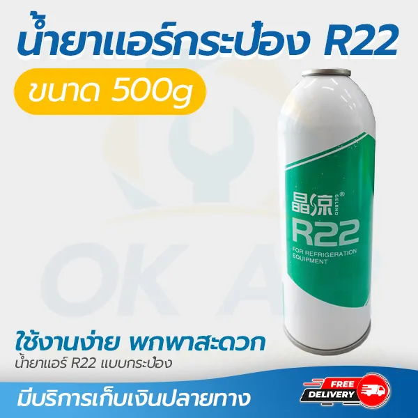 น้ำยาแอร์ R22 แบบ กระป๋อง 500g Refrigerant R22 | Lazada.co.th