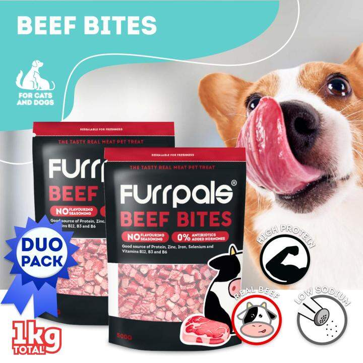 Furrpals Beef Bites Dog Treat Training Treat Dog Food Topper Appetite ...