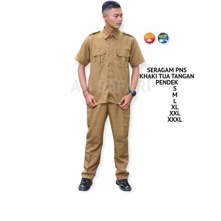 Seragam Pns Seragam Pemda Pria Khaki Baju Pdh Pegawai Negri Seragam Asn Baju Guru Baju Dinas ...