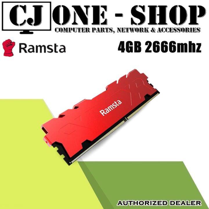 ♗Ramsta RAM 4GB DDR4 2666MHz Desktop Memory U-Dimm 288-pin Memory ...