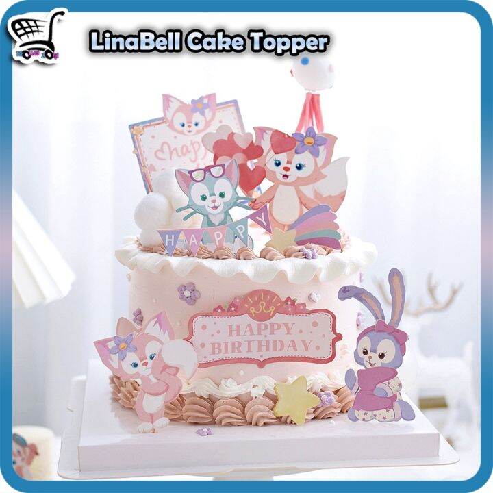 LinaBell Cake Decorations Cake Topper Birthday Topper Decorations 玲娜贝儿 ...