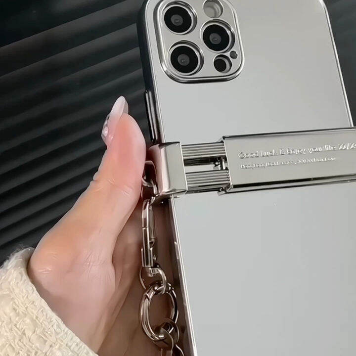 คลิปโทรศัพท์ Korean Ins Style Metal Mobile Phone Back Clip Anti-lost ...