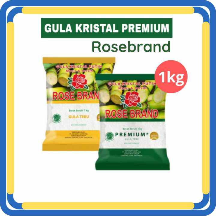 Gula Rose brand Kuning / Hijau Gula Pasir Kristal 1kg | Lazada Indonesia