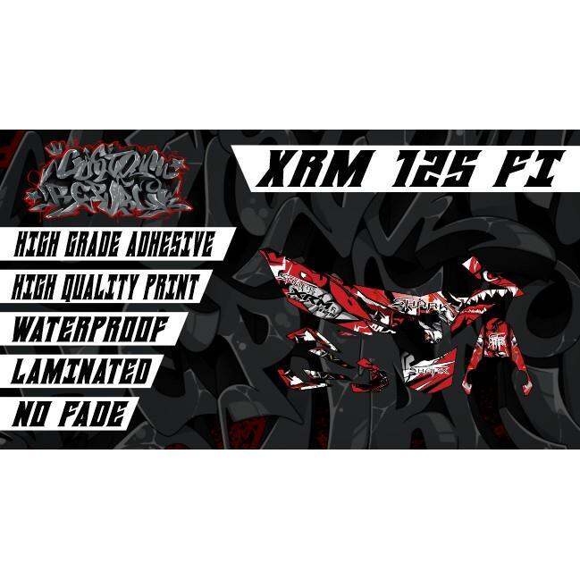 Honda XRM 125 FI Shark Decals Set | Lazada PH