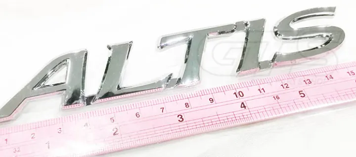 logo ALTIS ใส่ toyota corolla ALTIS โลโก้ ALTIS ชุปโครเมี่ยม | Lazada.co.th