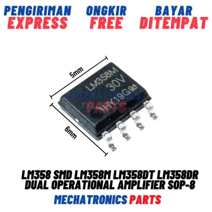 LM358 SMD LM358M LM358DT LM358DR Dual Operational Amplifier SOP8 SOP-8 | Lazada Indonesia