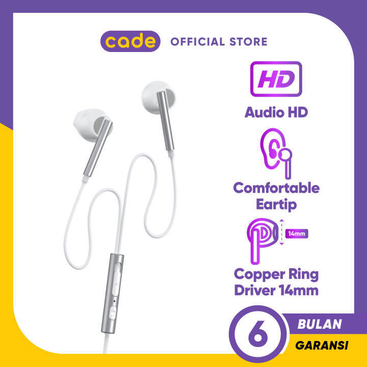 Olike Wired Earphone Handsfree Copper Ring Driver Panjang 120 cm - CADE ...