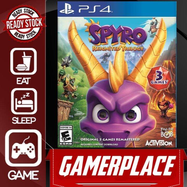 PS4 Spyro Reignited Trilogy (English*Disc*New Seal) 小龙斯派罗：重燃三部曲 | Lazada