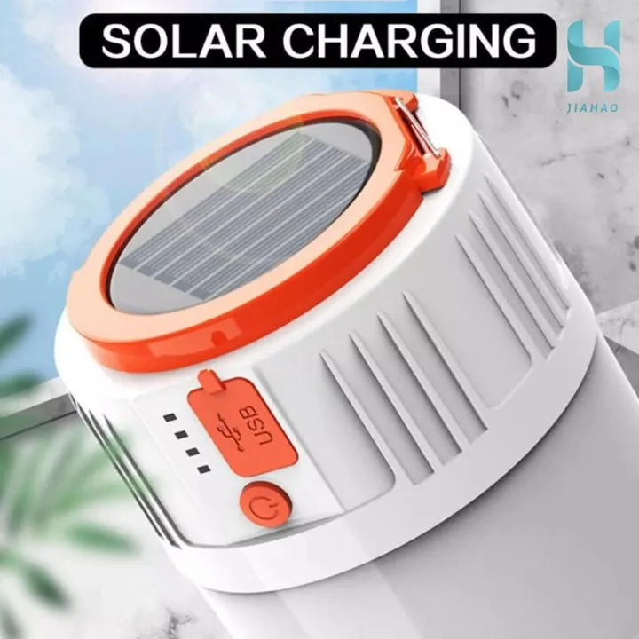 JH Solar Emergency Charging Lamp with Power Bank Function With Remote durable | Lazada PH