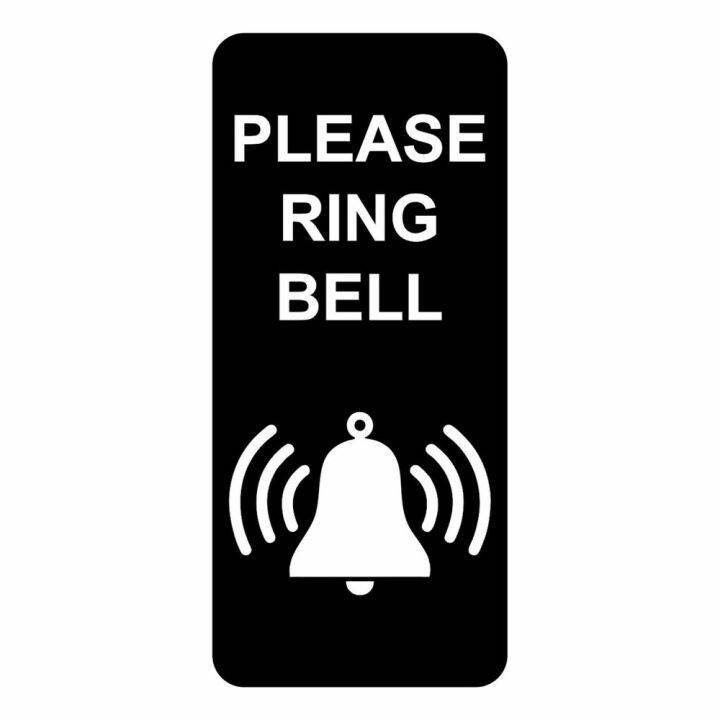 ஐ Customized Please Ring Bell Sign Acrylic Plaque Door Doorbell Ding ...