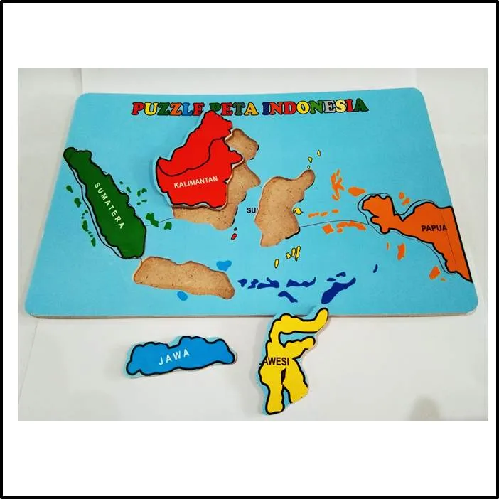 Puzzle Mainan Gambar Peta Indonesia | Lazada Indonesia