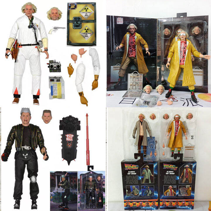 ในสต็อก DOC Brown Figure Neca Back To The Future Ⅱ Sports Almanac Biff ...