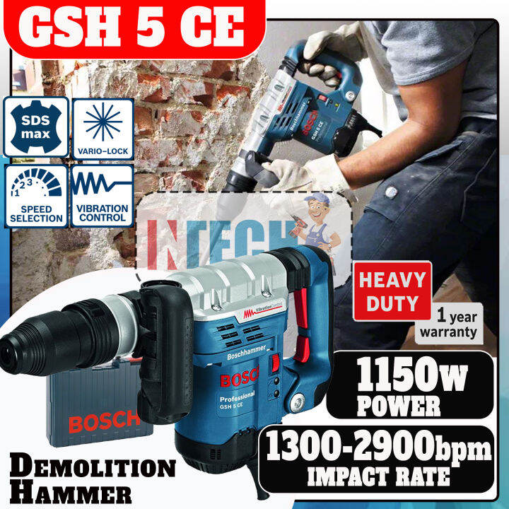 BOSCH GSH 5 CE DEMOLITION HAMMER (GSH5CE) | Lazada