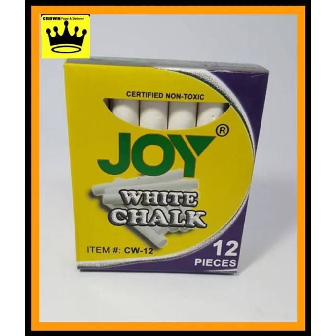 1BOX WHITE CHALK JOY (12PCS) | Lazada PH
