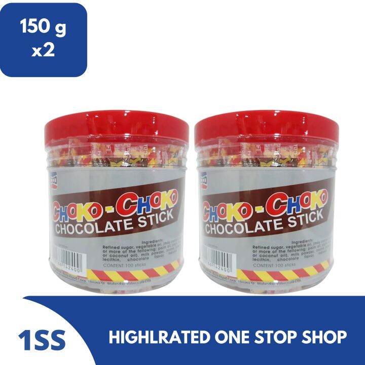Choko Choko Chocolate Stick, 100 stick, 150g, Set of 2 (Exp Sep 9, 2023 ...