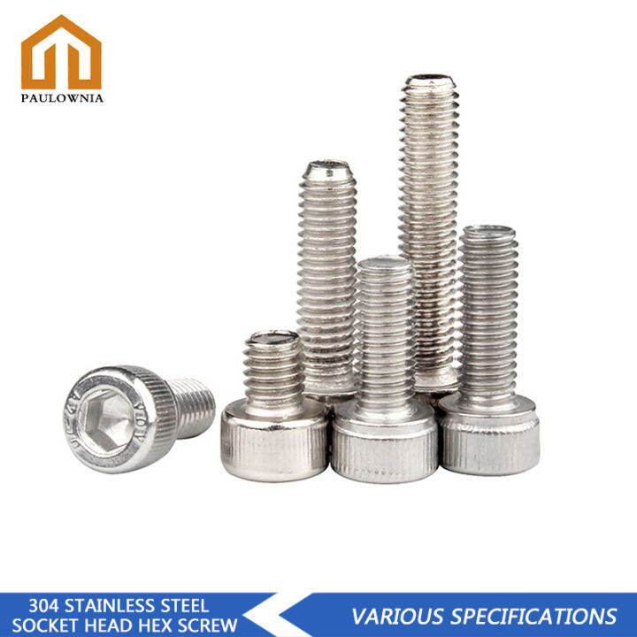 M1.4 M1.6 M2 M2.5 Stainless Steel 304 Hex Hexagon Socket Head Bolt Screws Bolts Solid Fasteners ...