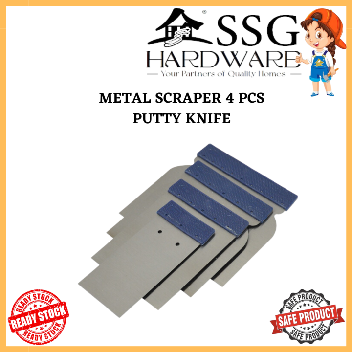 PUTTY KNIFE / SCRAPER PVC / METAL SCRAPER / WIRAPLASS SCRAPER / PISAU ...
