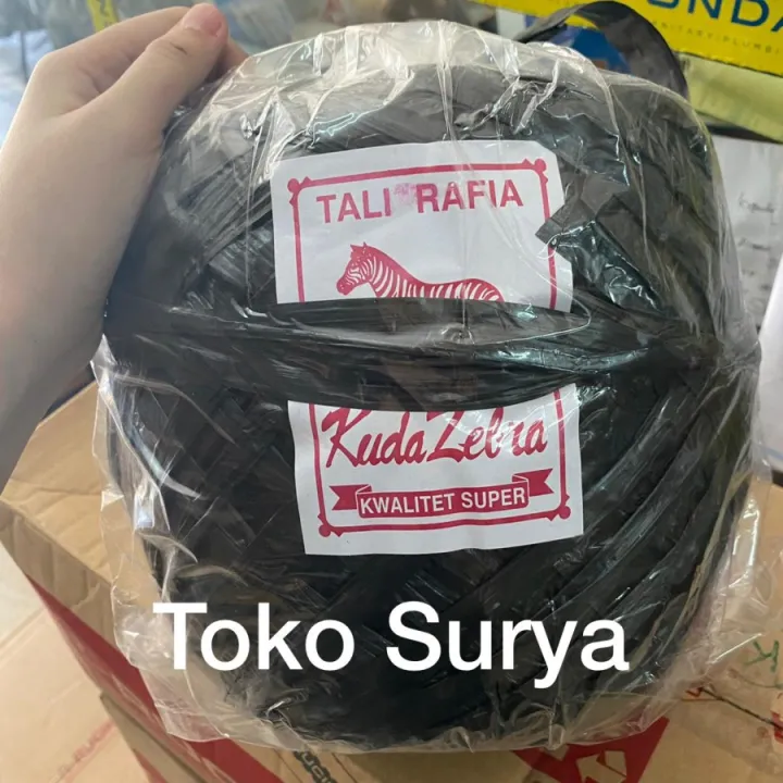 Tali Rafia 1 Kg Full Rapia Rapiah Besar Hitam Plastik | Lazada Indonesia