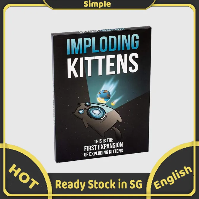 Imploding Kittens This is The First Expansion of Exploding Kittens Card Game Drinking Party Game ...