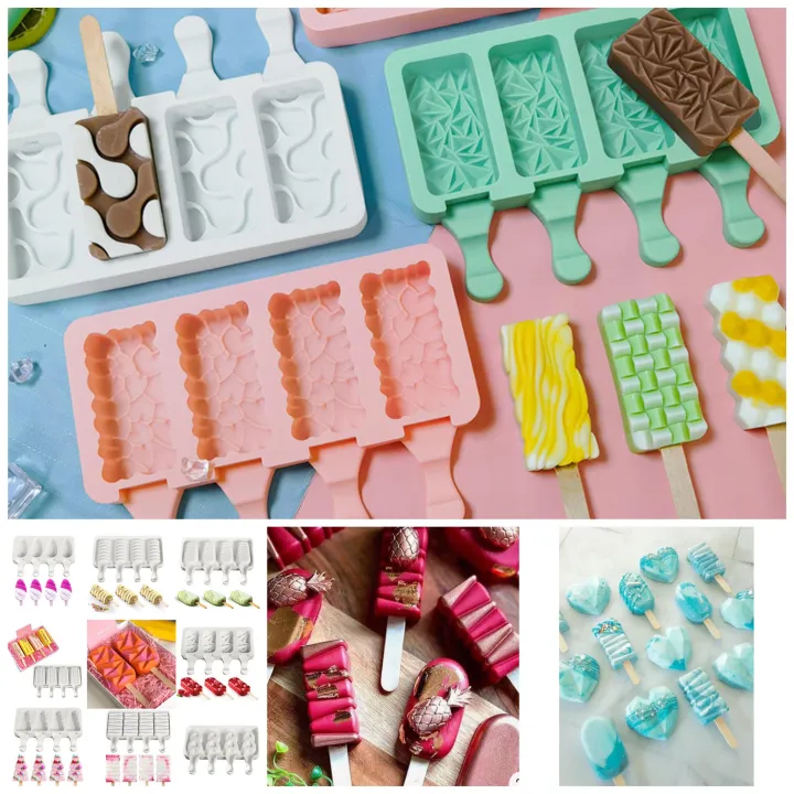 SILICONE MOLDER CAKESICLE MOLDER GEOMETRIC MOLDERS POPSICLE MOLDER ...