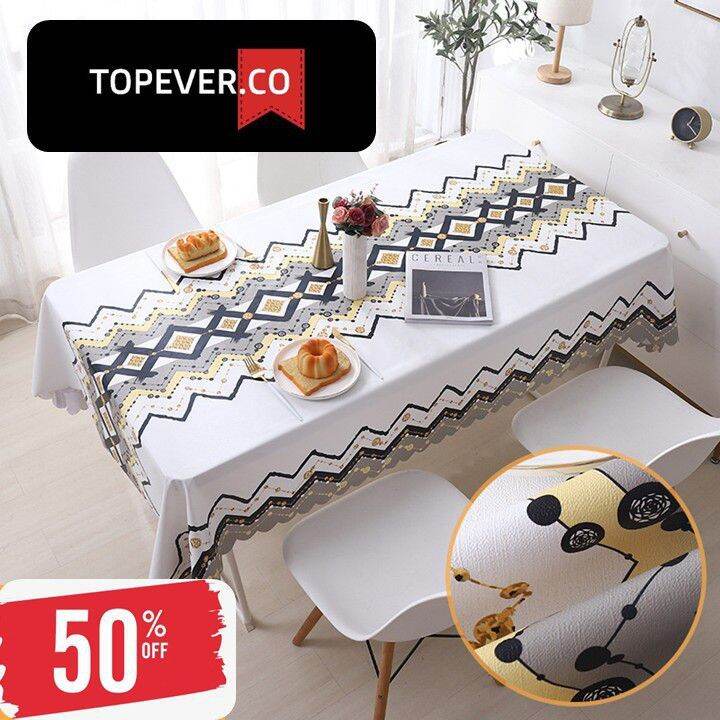 Table Cloth Alas Meja Aesthetic Decoration Alas Meja Makan 6 Kerusi ...
