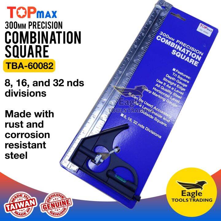 Topmax Precision Combination Square 300mm TBA-60082 | Ruler for repair ...