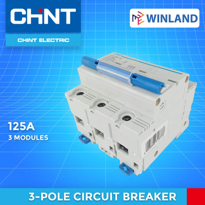 CHINT by Winland Main Miniature Circuit Breaker (MCB) 3-Pole (DIN Rail ...