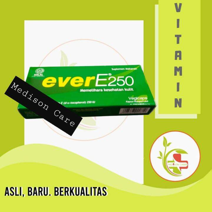 ever e 250 evere vitamin e | isi 12 kapsul lunak | Lazada Indonesia