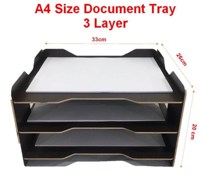 A4 Size Multipurpose Storage Tray(DIY) 4 Layer/3 Layer/2 Layer 桌面收纳神器 ...