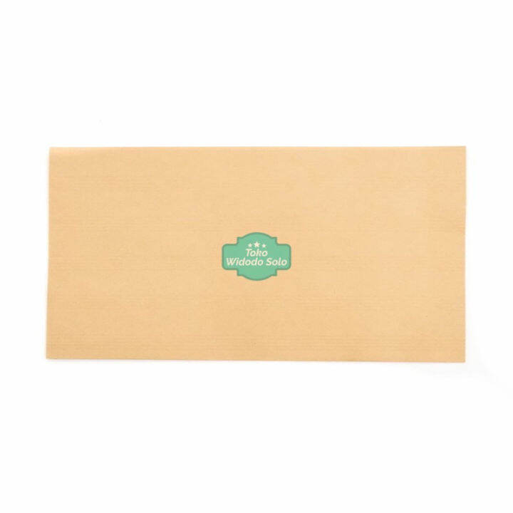 Amplop Coklat 304 Polos Tanpa Tali 13,5x27,5cm - 1 Pack Isi 10 Lembar ...