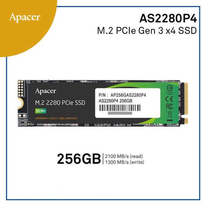 Apacer AS2280P4 256GB - SSD M.2 NVMe PCIe Gen 3x4 | Lazada Indonesia