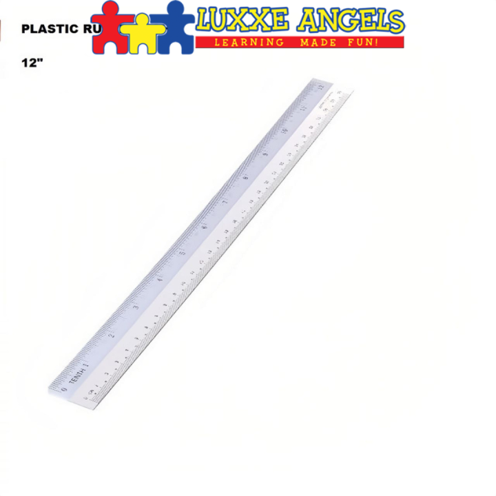 Luxxe Angels 1 pc 30 cm Long Transparent Ruler Stationery Craft School ...