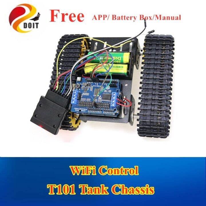 Ps2 Joystick Control Smart Robot Tank Chassis With Dual Dc 12v Motor Uno R3 Board Motor Driver