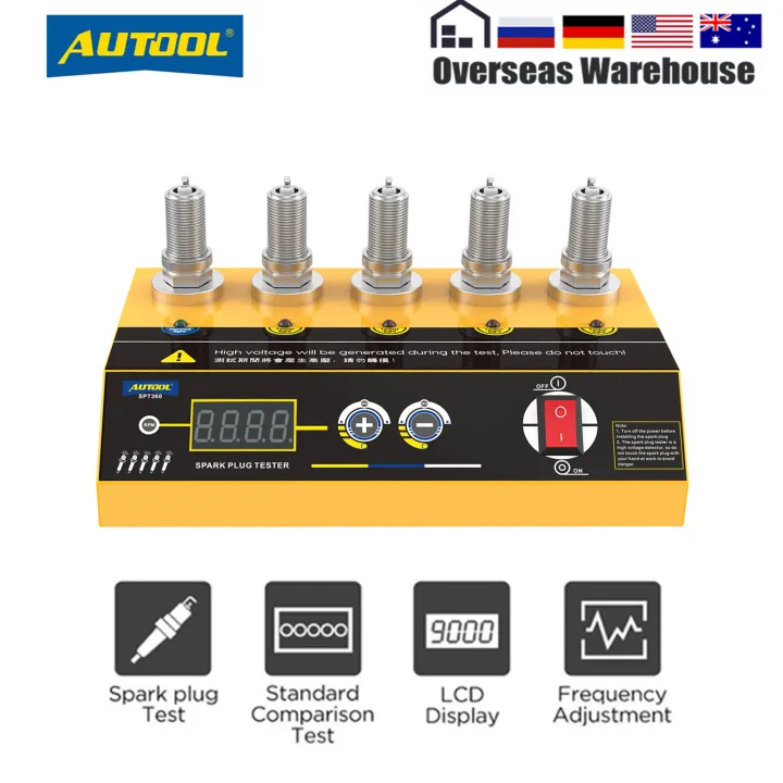 AUTOOL SPT360หัวเทียนทดสอบเทียนทดสอบยานยนต์หัวเทียนเครื่องมือวิเคราะห์5 ...