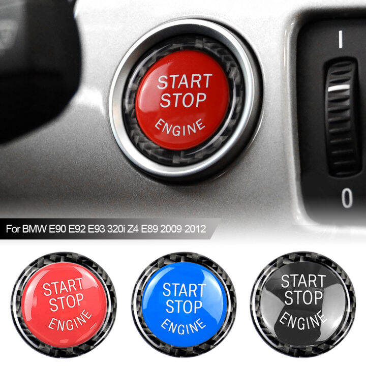 Racingcar 2ชิ้น Start Stop Engine Mobil ปุ่มเปลี่ยนฝาครอบตัดแต่งอุปกรณ์ ...