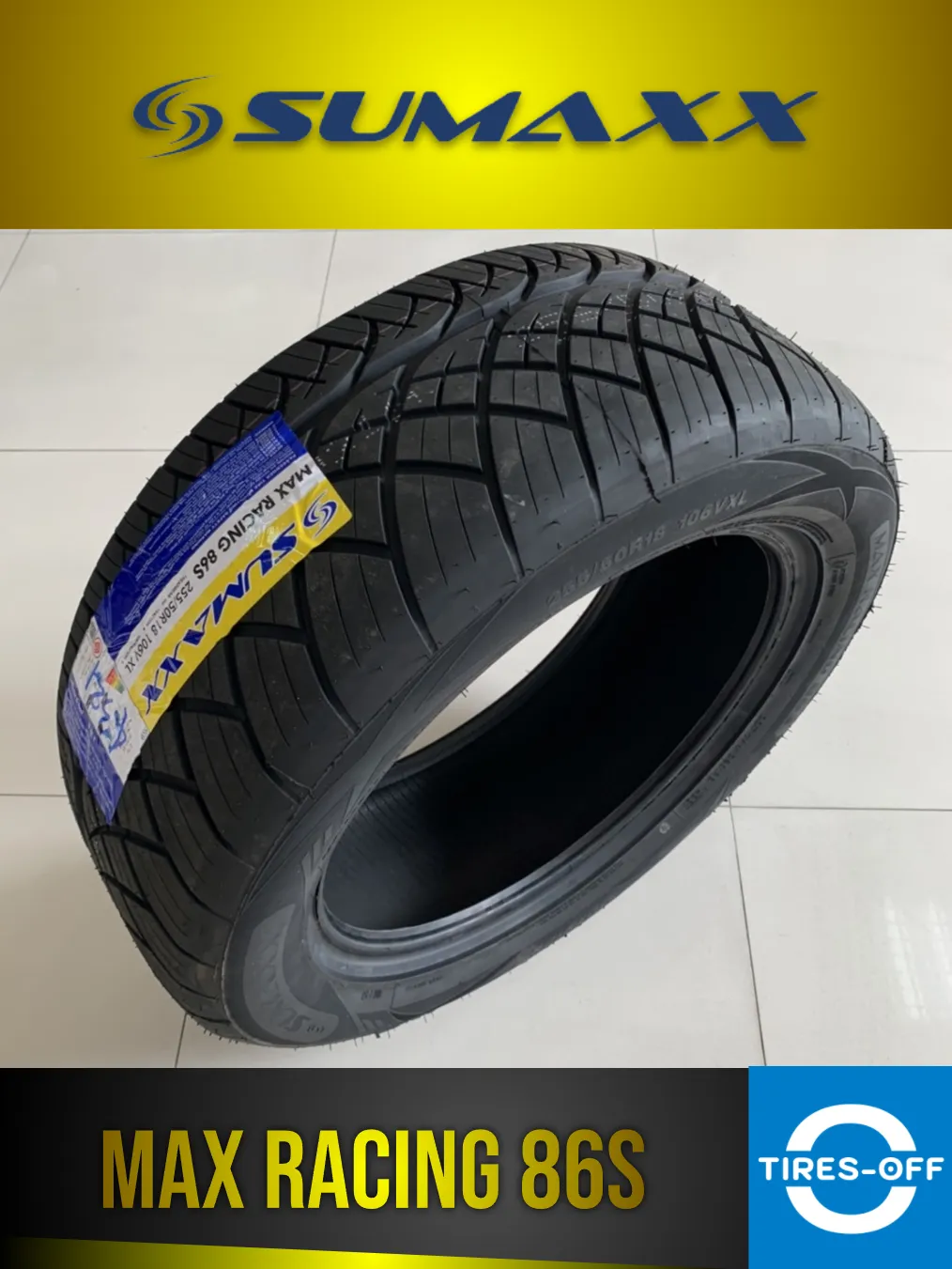 SUMAXX 255/50R18 MAX RACING 86S ยางใหม่ ผลิตปี2022 ราคาต่อ2เส้น แถมจุ๊บ ...