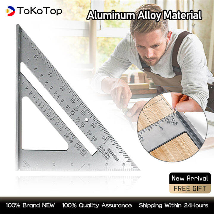 New Arrival 7inch Triangle Ruler 90 Degree Square Die-cast Aluminum ...