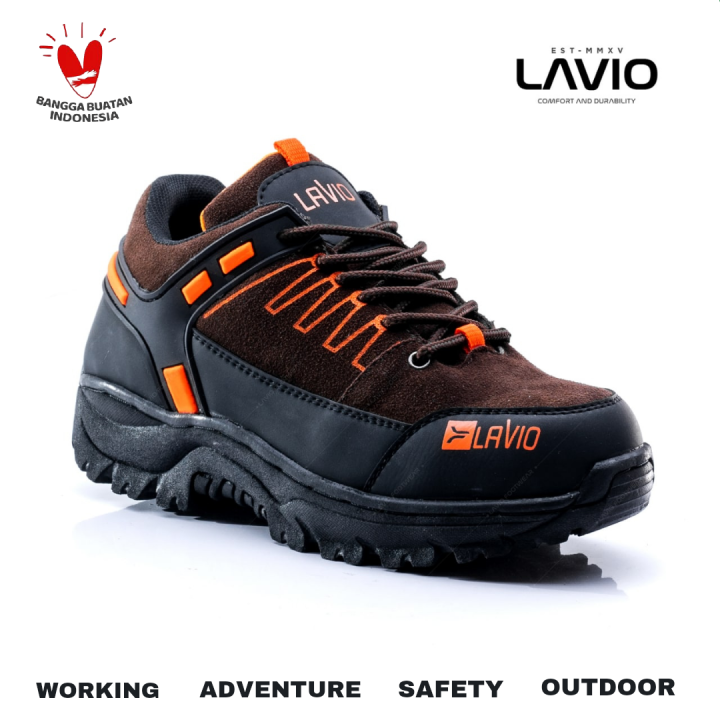 Sepatu Safety Sport Pria Outdoor Tracking Hiking Ke Gunung Lavio ...