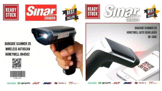 BARCODE SCANNER HONEYWELL 2D OH4502 WIRELESS QR CODE EFAKTUR AUTOSCAN ...